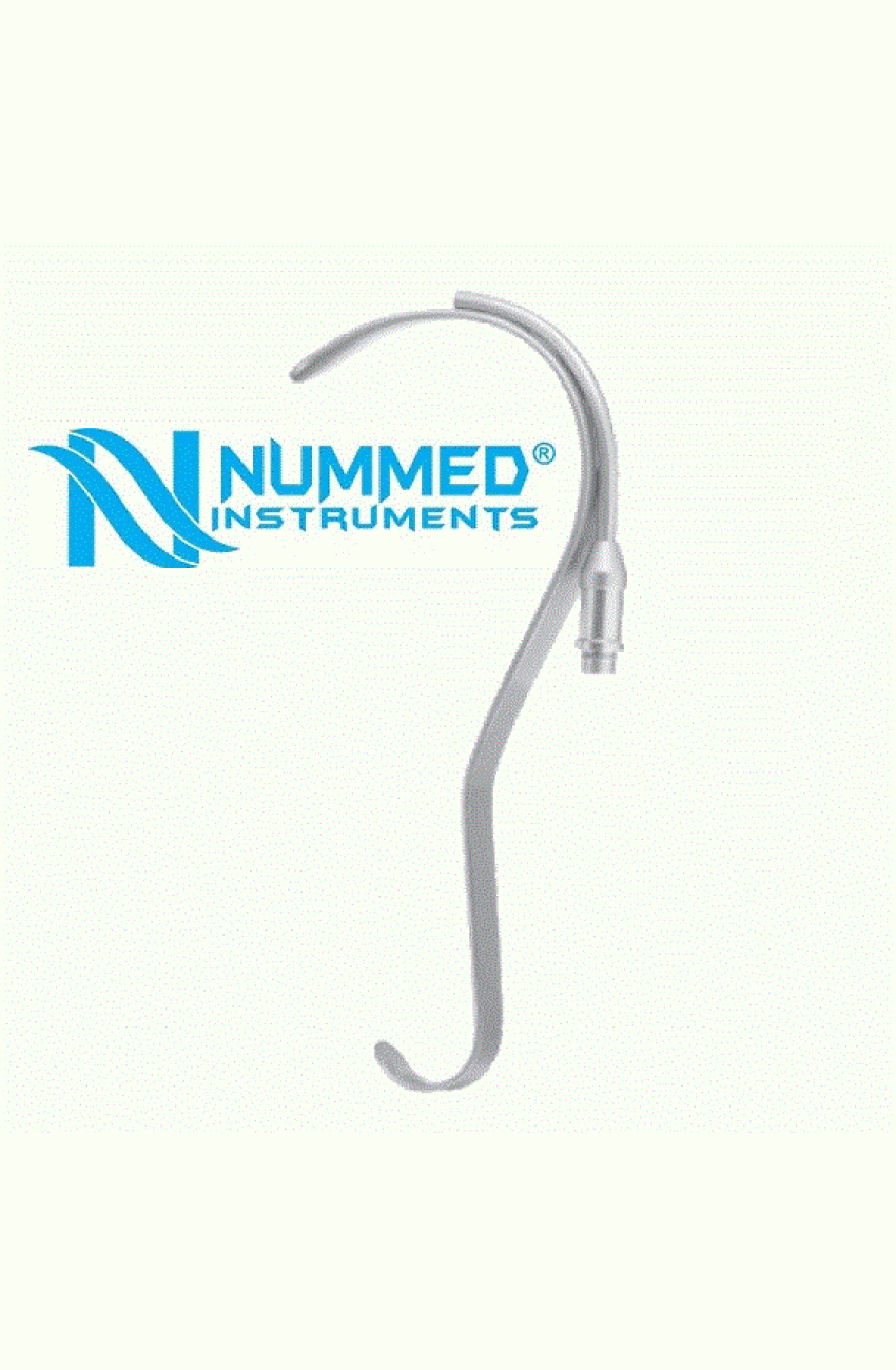 Deaver Retractor With Fiber Optic Light